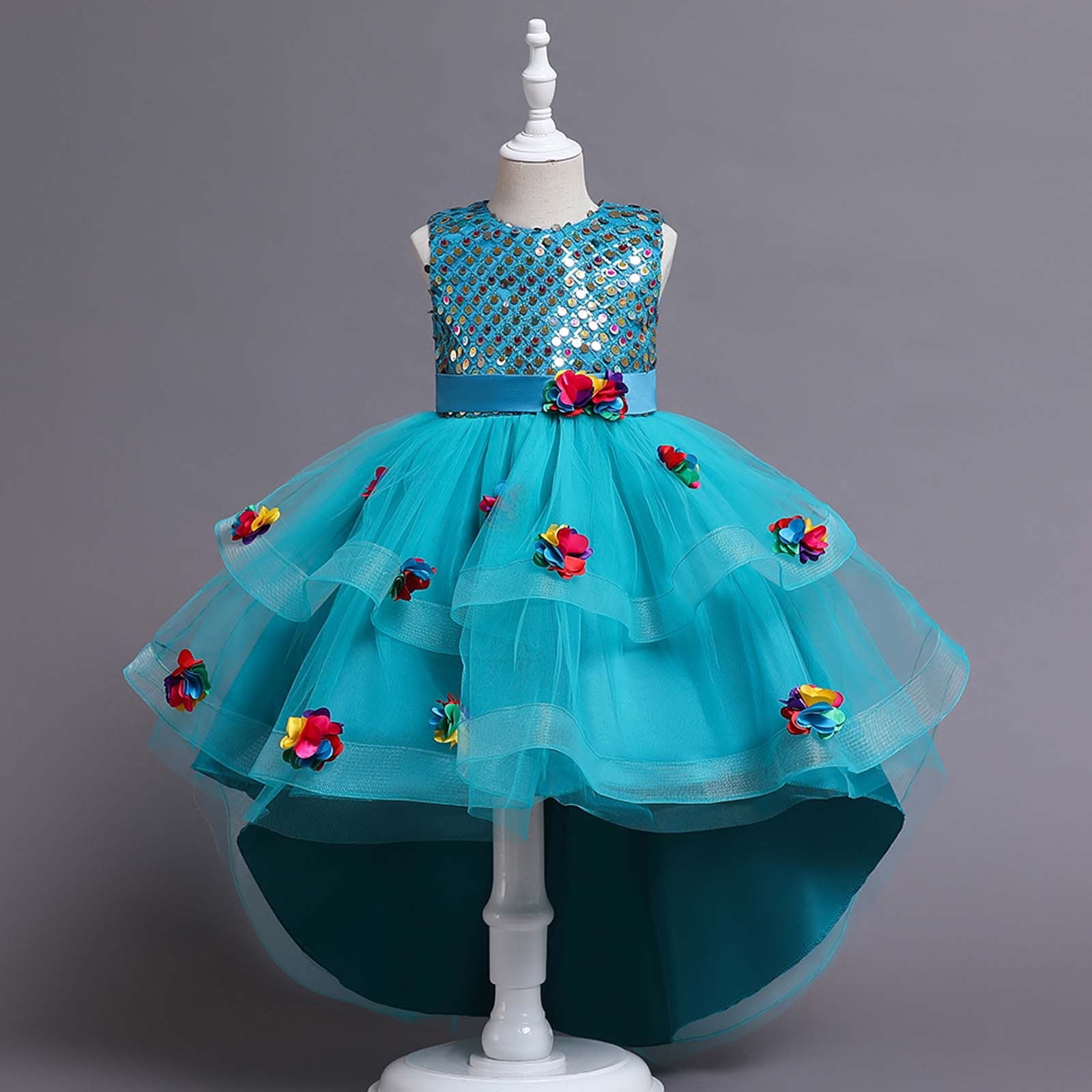 Honeeladyy Children Dress Girl Long Sleeve Girl Princess Dress Long ...