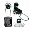 Iron Lock Waterproof Key Box - 4-Digit Combo, Removable Shackle ...