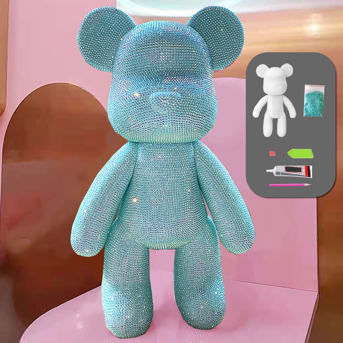 9" DIY Create Art and Craft kit Non-Toxic 5D Diamond Bling Rhinestone ...