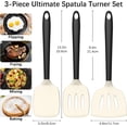 3 Pack Silicone Spatula Set, High Heat Resistant, BPA-Free, Fish ...