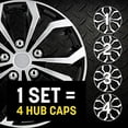 Pilot Automotive 17 Inch Universal Hubcaps Set for Toyota, Nissan ...
