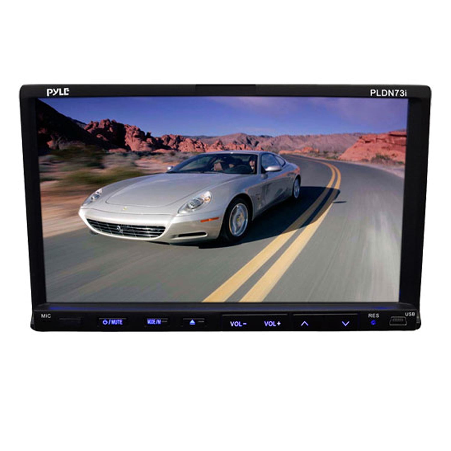 Pyle 7" Double DIN TFT Touch SiaplYDVD/VCD/CD/MP3/MP4/CD-R/USB/SD-MMC ...