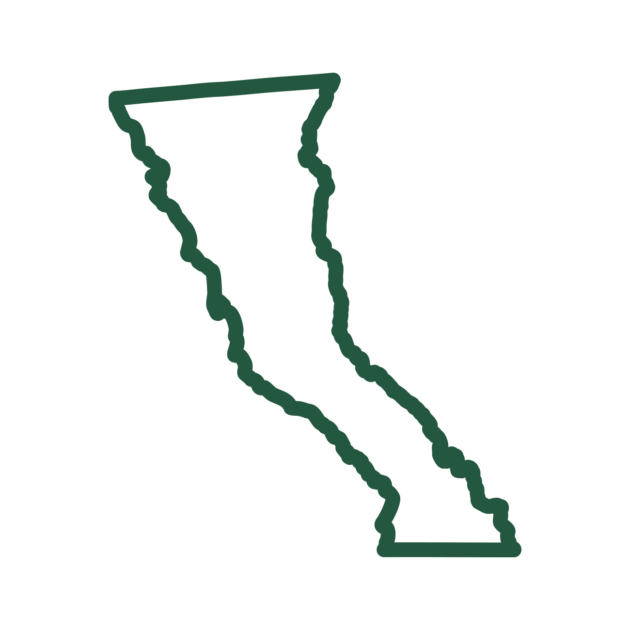 Baja California State Shaped Sticker Decal Die Cut - Self Adhesive ...