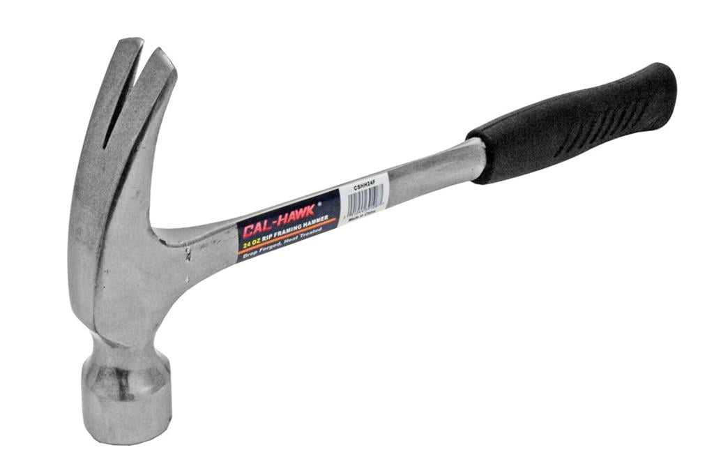 "Cal Hawk Tools 24-oz Steel Rip Framing Hammer" - Walmart.com