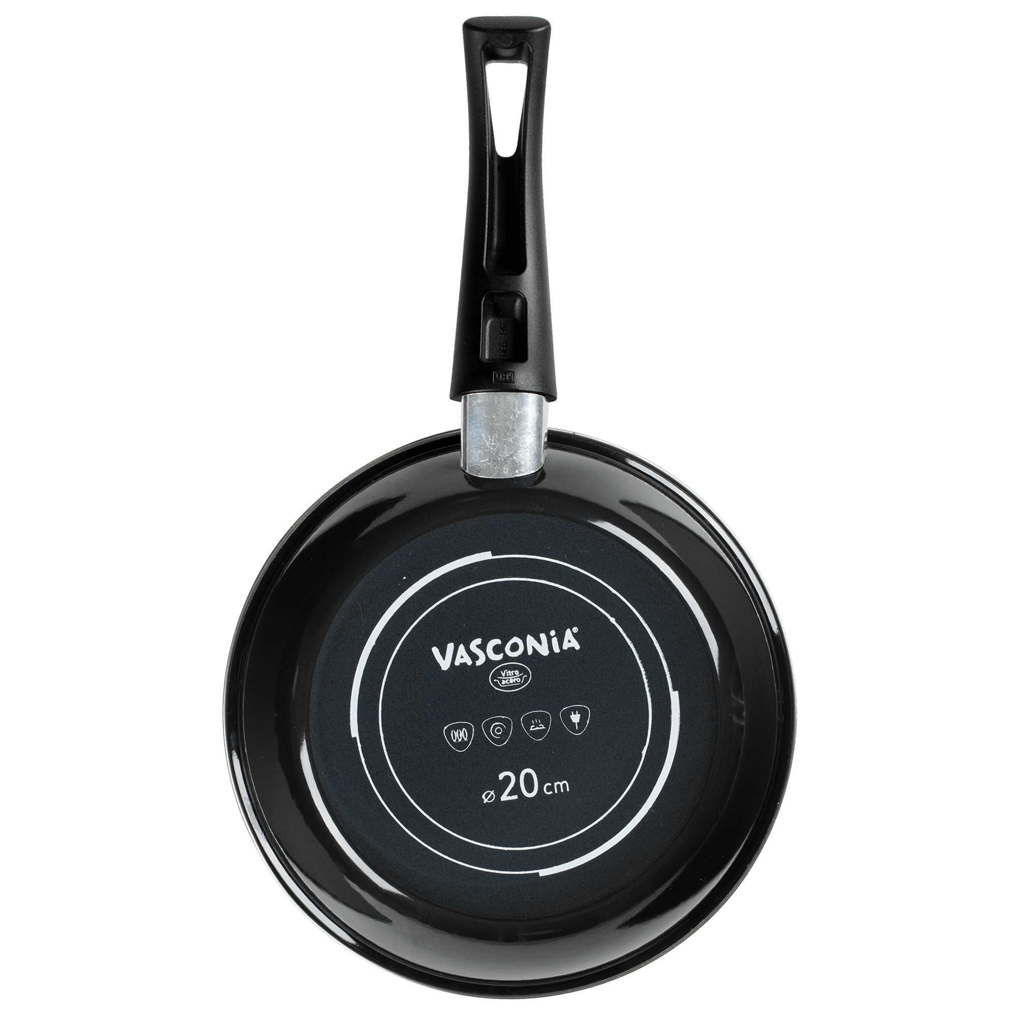 Sartén de 20 cm Vasconia Viva Colors Vitroacero® Negro con Duraflon ...
