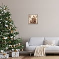 Stupell Industries Traditional Santa & Reindeer Holiday Painting Gray ...