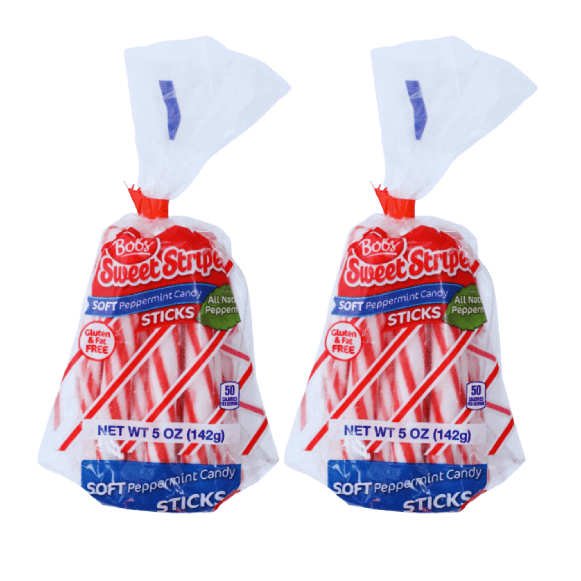 FSSTAM Red White Stripes Soft Peppermint Candy Sticks, Large Mint Cane ...