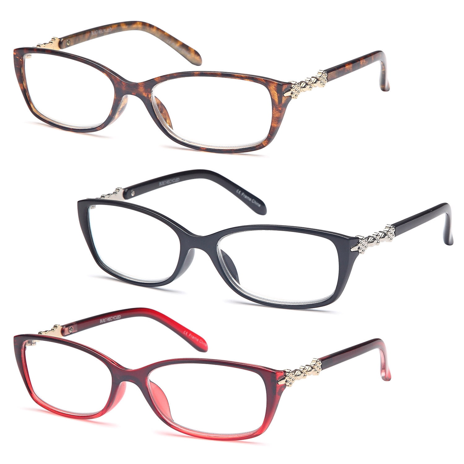 Gamma Ray Readers Multiple Pairs Of Metallic Accent Readers Quality Spring Non Hinge Reading