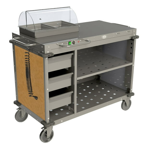 Cadco CBC-PHRX-L1 Medium Mobile Demo/Sampling Cart - Walmart.com ...