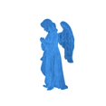 3D Printed Glow Blue Angel Craft Sculpture, Home Decor Living Room ...