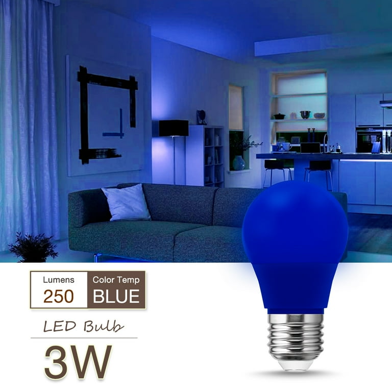 Blue Light Bulb Room