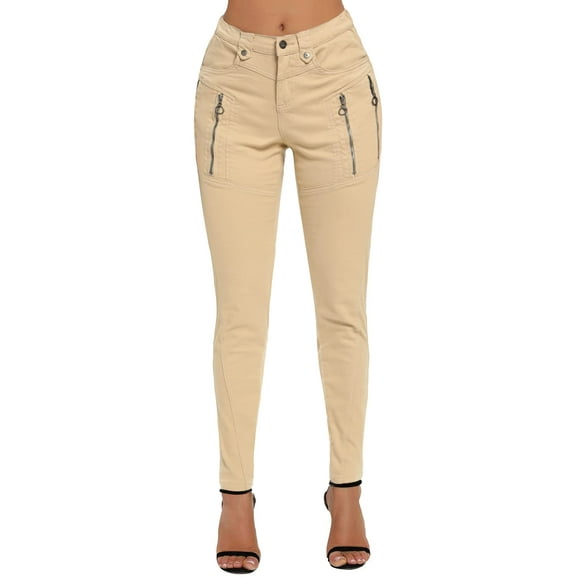 Womens Stretch Jeans Elastic Waist
