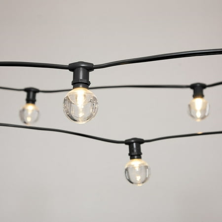 Commercial String Lights Commercial Globe Lights 50ft E12 Black Wire ...