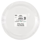 Way To Celebrate Disposable Paper Plates, 7 inch, Tangerine, 70 Pieces ...