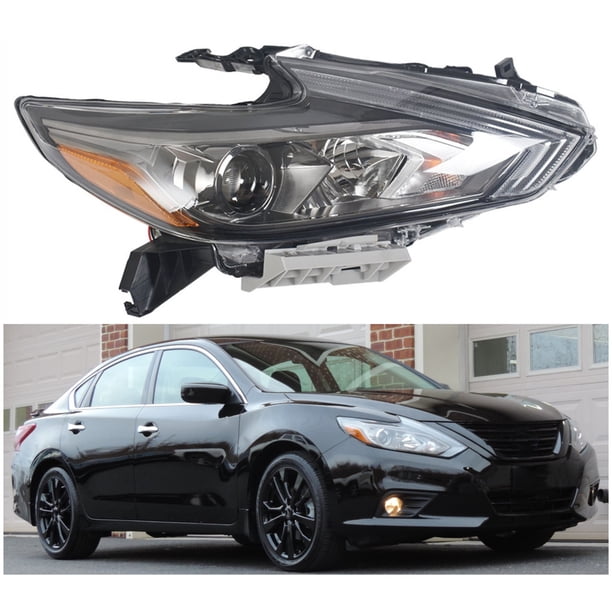 Genrics Headlights For Nissan Altima 2016 2017 2018 W/O LED DRL Halogen ...