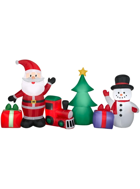 Holiday Time Christmas Inflatables in Outdoor Christmas Decorations ...