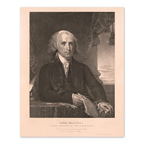 HISTORIX Vintage 1828 James Madison Portrait Photo Print - 8x10 Inch ...