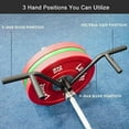 Multi-Grip T Bar Row Barbell Handle, Solid Steel V Straight Landmine ...