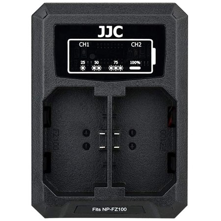 JJC NP-FZ100 y Charger USB Dual Slot for Sony A7 IV A7IV A7M4 A7C A7 ...