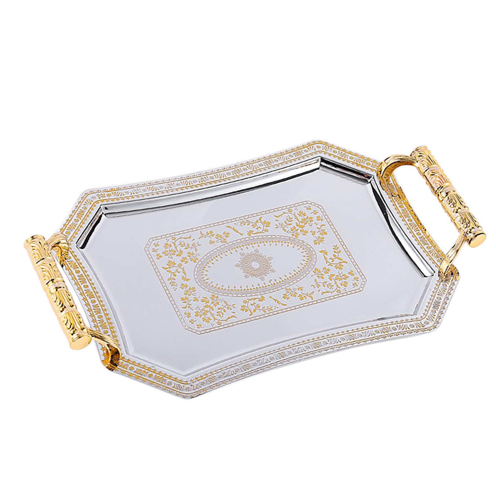 European Style Pattern Tray Food Storage Organizer Fruit Plate Trays ...