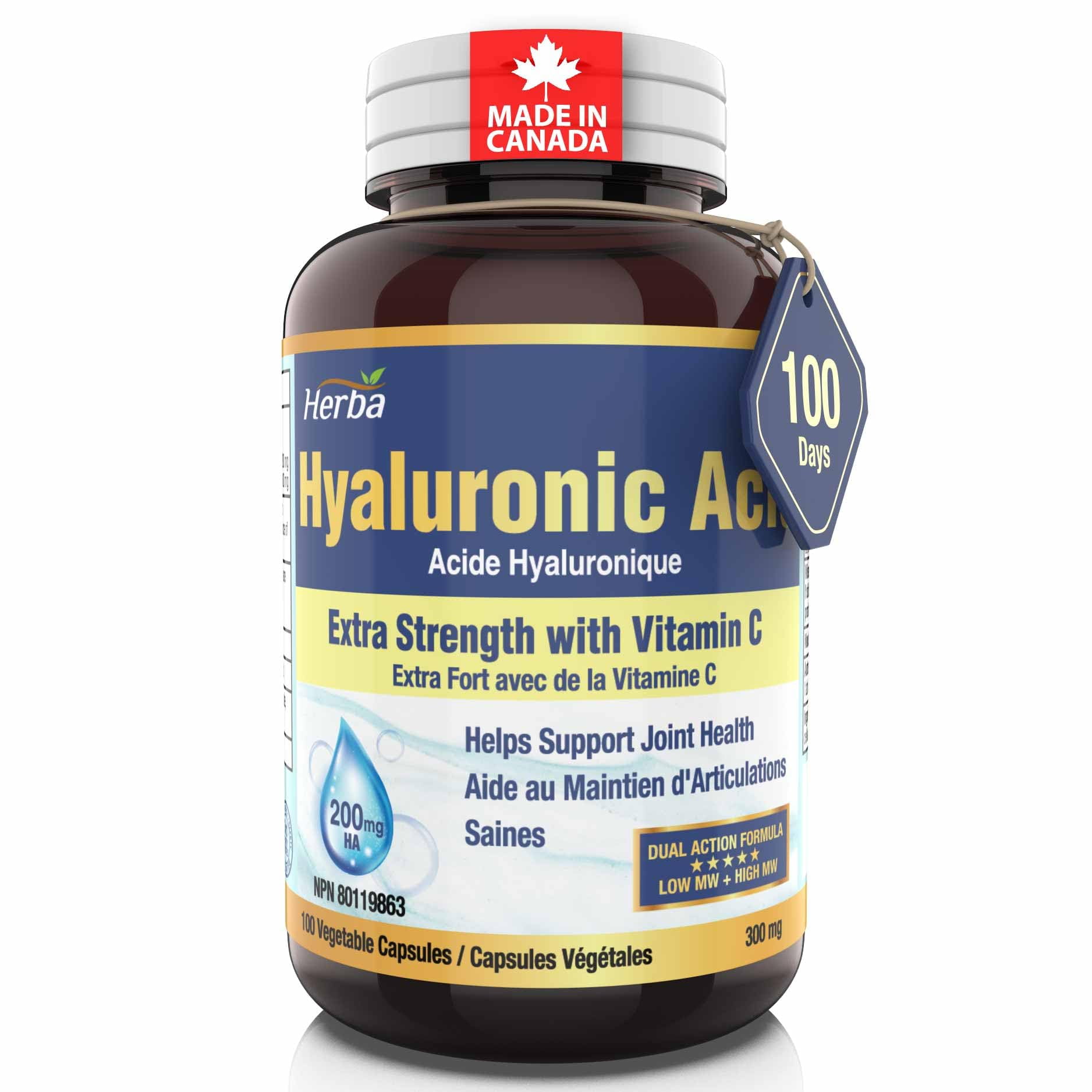 Click here for Herba Hyaluronic Acid Supplement 300mg - 100 Veget... prices