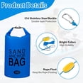 2-in-1 Sand Anchor Bag with Adjustable Buoy, Waterproof Dry Bag for Jet ...