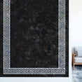 Black Privacy Window Film, Decorative Stained Glass Window Film, Modern ...