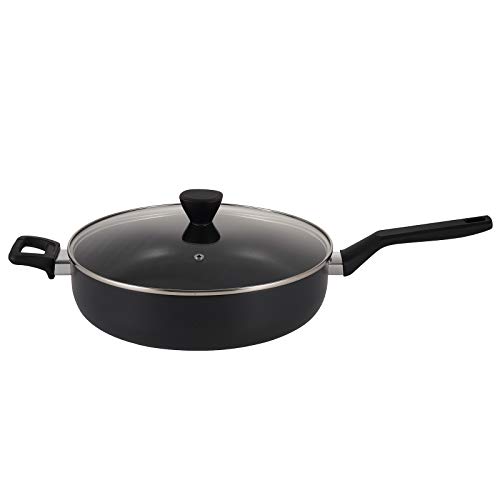EPPMO Hard-Anodized Nonstick Jumbo Cooker, Saute Pan with Lid, Bakelite ...