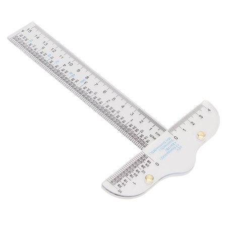T Ruler, Inch CM High Accuracy Transparent Drafting Ruler For Framing ...