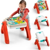 Fisher-Price Laugh & Learn 4-in-1 Activity Table & Easel, Electronic Learning Toy for Baby ...