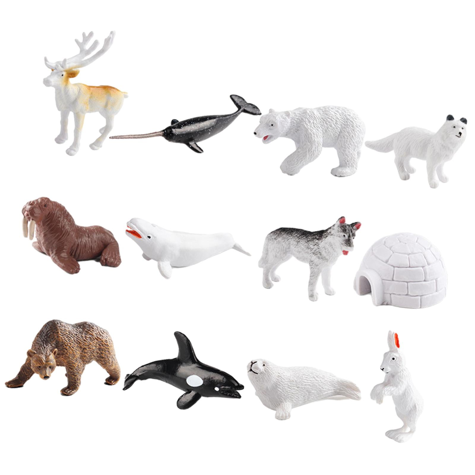 Click here for Tishita 12 Pieces Arctic Animal Figures Toy Valent... prices