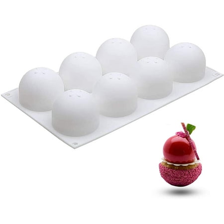 3D Sphere Silicone Baking Mold, Round Silicone Mousse Mold, Sphere Ball ...