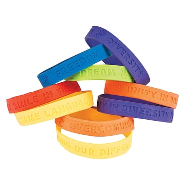 Be You Rubber Bracelets - Jewelry - 24 Pieces - Walmart.com