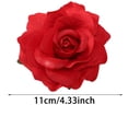 4.3 Inch Rose Petal Hair Flower Hair Pins Flower Brooch for Women Hair ...