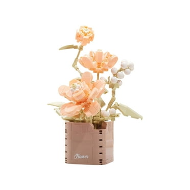 HI-REEKE Flower Micro Mini Building Block Set Hibiscus Bouquet Building ...