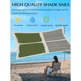 Black Stripes Sun Shade Sail 8'X10' Green Japanese Style Striped Line ...