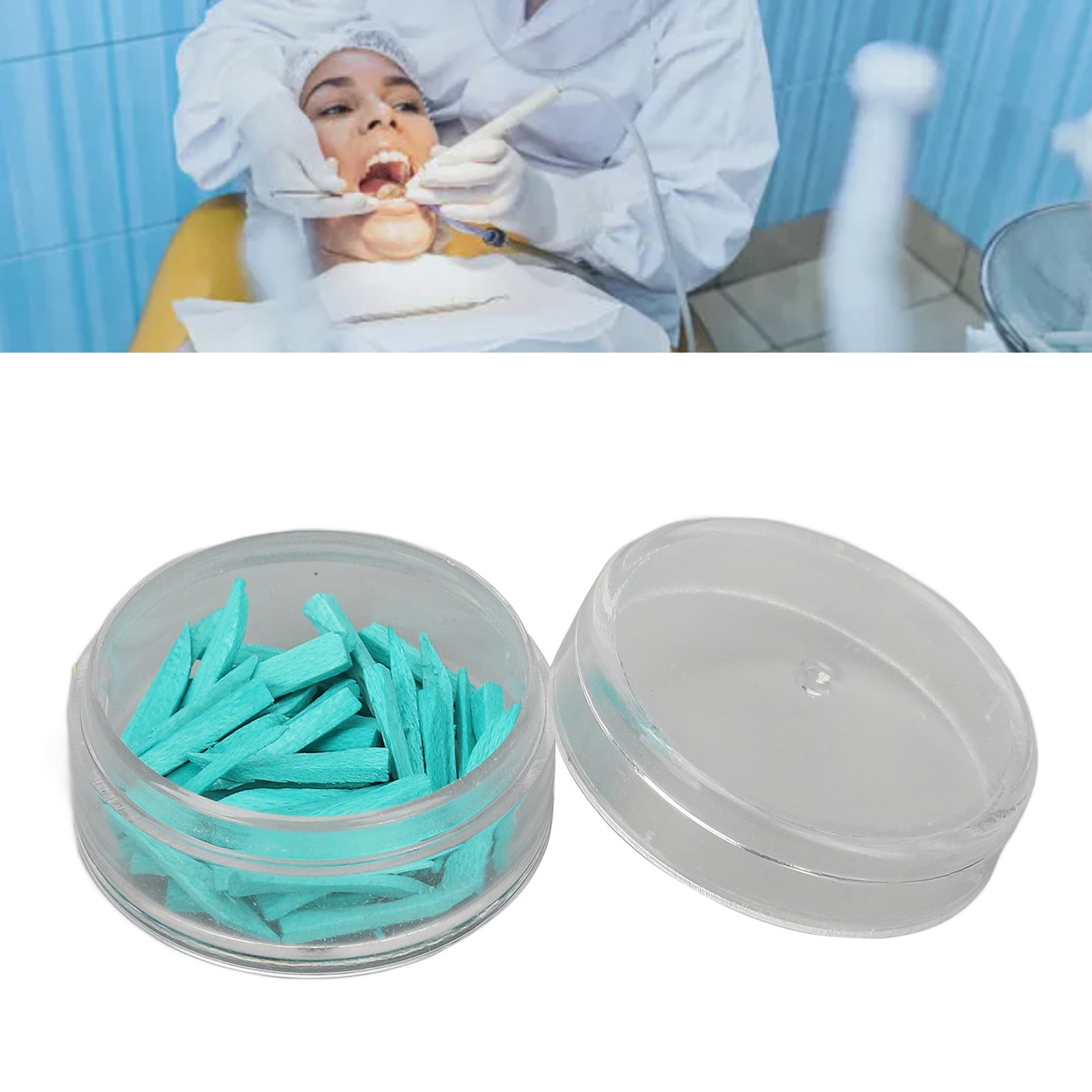 50 Pcs Coins Interproximal pour Séparation des Dents, Bois Ergonomique ...