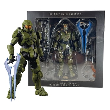 MEGA Halo Heroes Series 14 Master Chief Micro Action Figure, Building ...