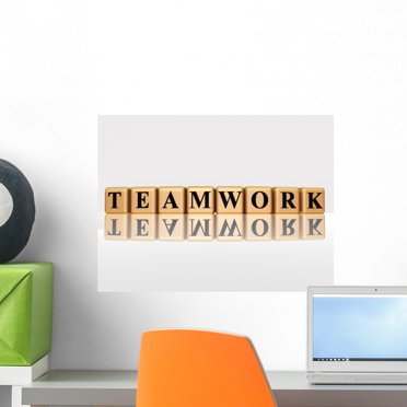 Teamwork Wall Mural by Wallmonkeys Peel and Stick Graphic (18 in W x 13 ...