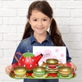 Tea Set for Little Girls, Pretend Play Tea Party Set, Fruit Design Kids ...