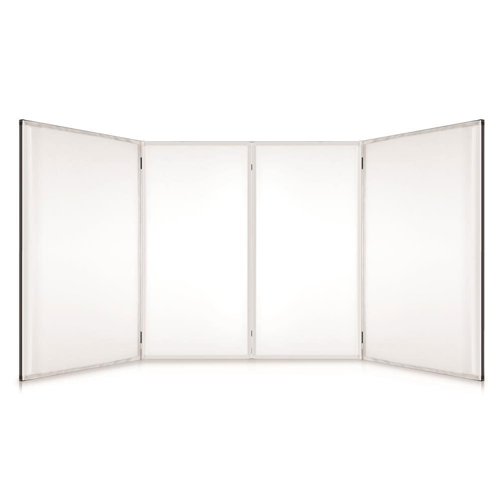 Pyle PDJFAC12 24.2 x 48 x 46 Inch DJ Booth Stand Cover Screen Scrim ...