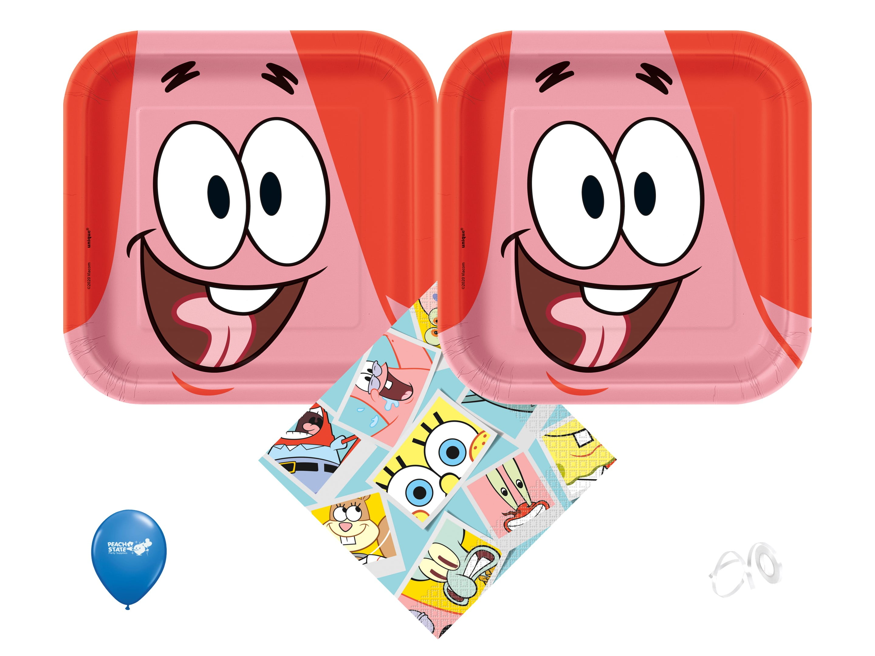 SpongeBob Birthday Party Supplies Bundle with Cake Plates and Napkins ...