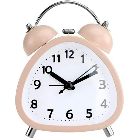 3 Small Triangle Analog Twin Bell Alarm Clock For Bedroom Teen, Cute ...