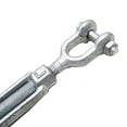 Turnbuckles 1/2" x 6" Jaw/Jaw Galvanized for Wire Rope Cable (1pc ...