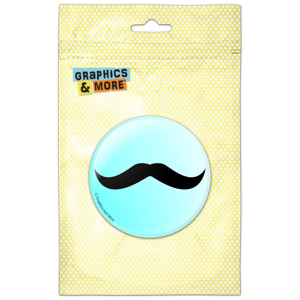 Mustache Funny Blue Refrigerator Button Magnet - Walmart.com