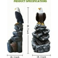 Eagle Outdoor Fountain with 5 Layers of LED Lights,Suitable for Gardens ...