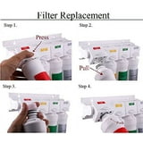 Watts Premier RO Pure Replacement Filter Set, 6-Pack with Membrane, 50 ...