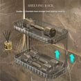 Bathroom Double Shelf Rack Enhances Space Aesthetic Strong Support for ...