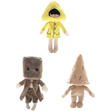 3pcs Little Nightmares Six and Mono Nomes Plush Toys Cute Soft Stuffed ...