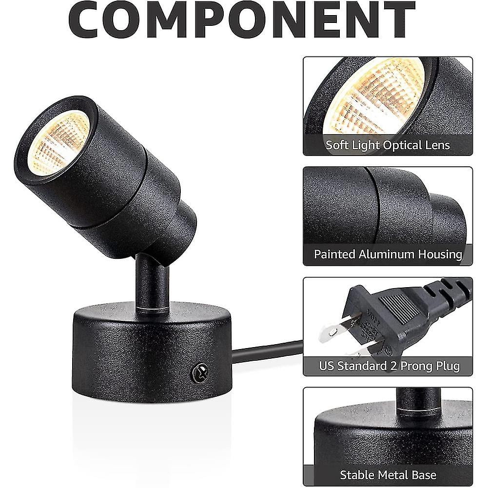 Foco de interior LED de 2 piezas, Foco de suelo para interior con ...